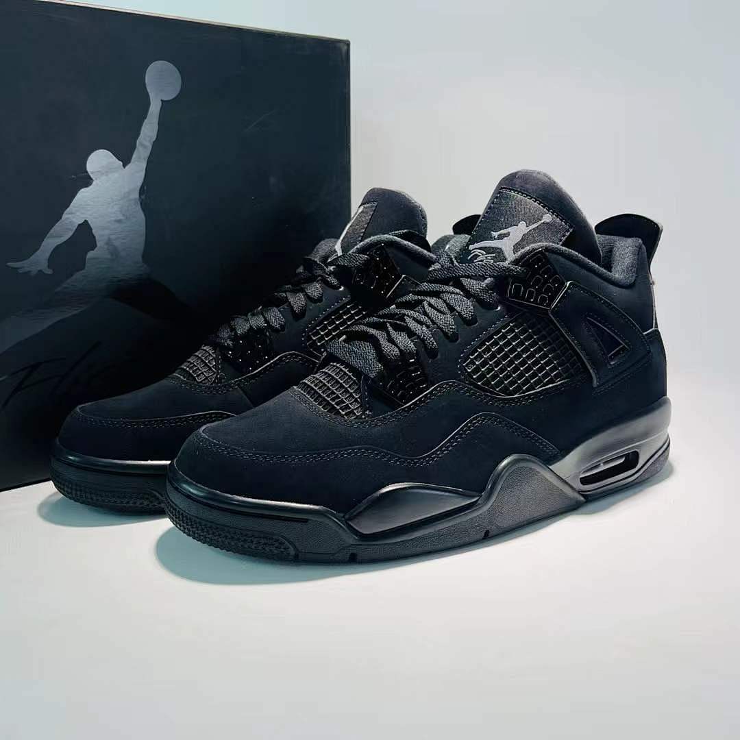 Nike Air Jordan 4 Retro Black Cat 308497-002 Men's Sneakers - All Star ...